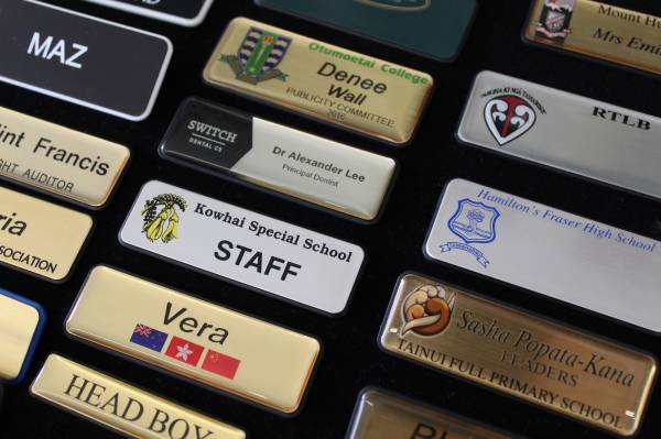 Custom Printed EP Name Badges – Emblems NZ
